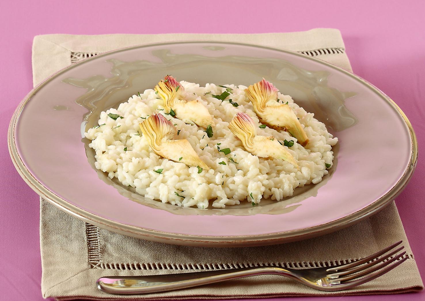 Risotto ai carciofi - Azione